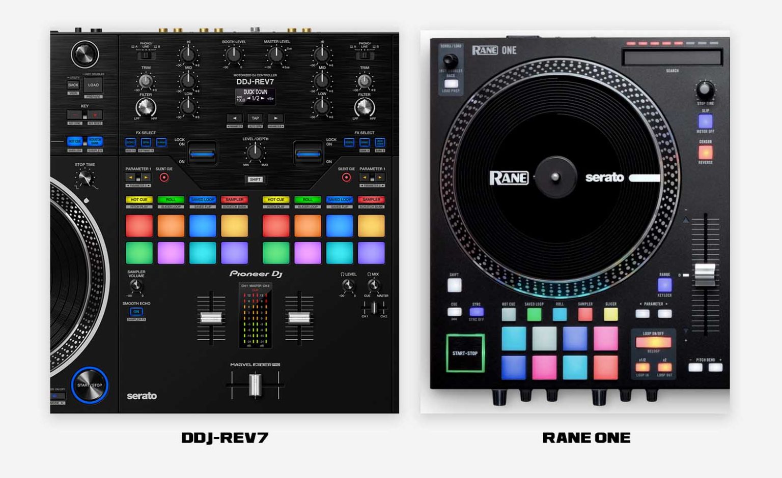 Pioneer DDJ-Rev7 vs. Rane One (Ultimate Comparison) - djgear2k